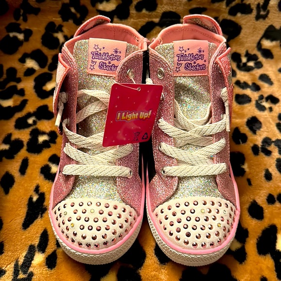 Skechers | Shoes | Skechers Twinkle Toes I Light Up Size 2 Blackpink ...